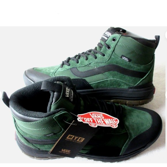 Vans | Shoes | Vans Ultrarange Exo Green Black Waterproof Outdoor Ankle ...